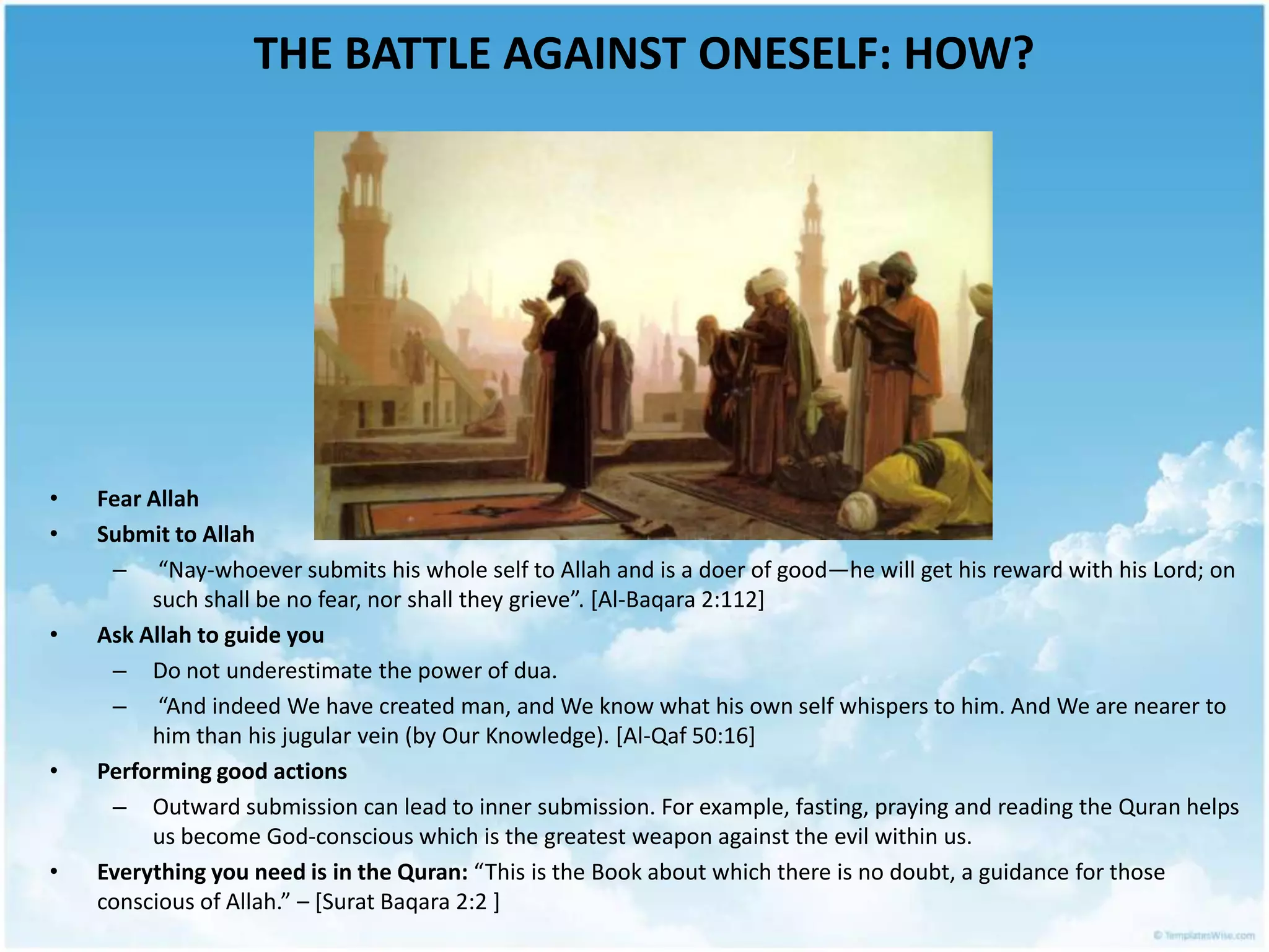 The 3 stages of nafs in islam | PPTX