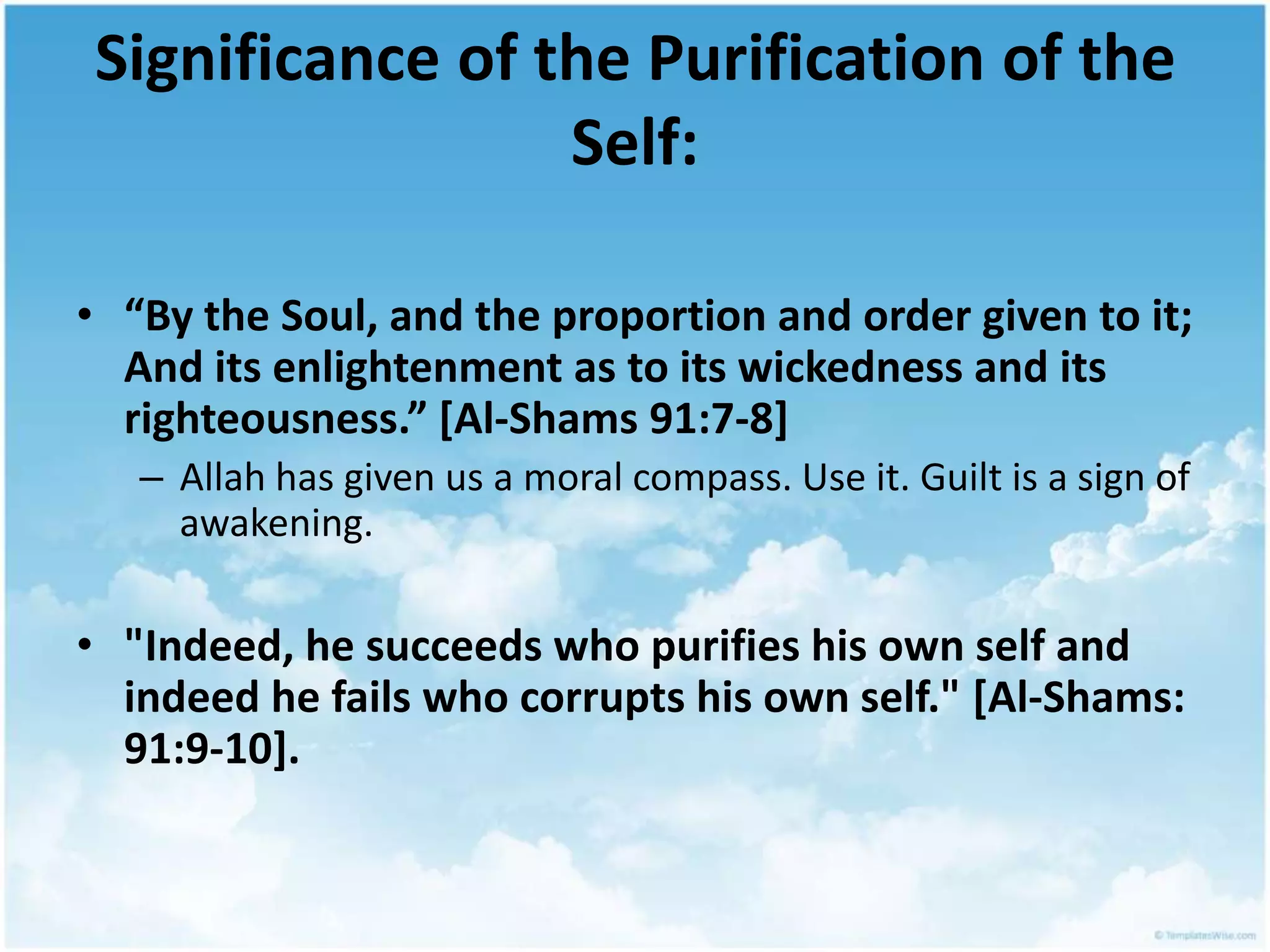 The 3 stages of nafs in islam | PPTX