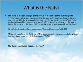 The 3 stages of nafs in islam | PPTX