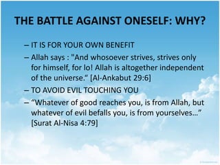 The 3 stages of nafs in islam | PPTX