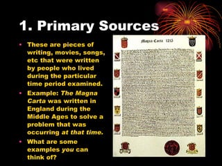 The 3 Ways We Study The Past | PPT
