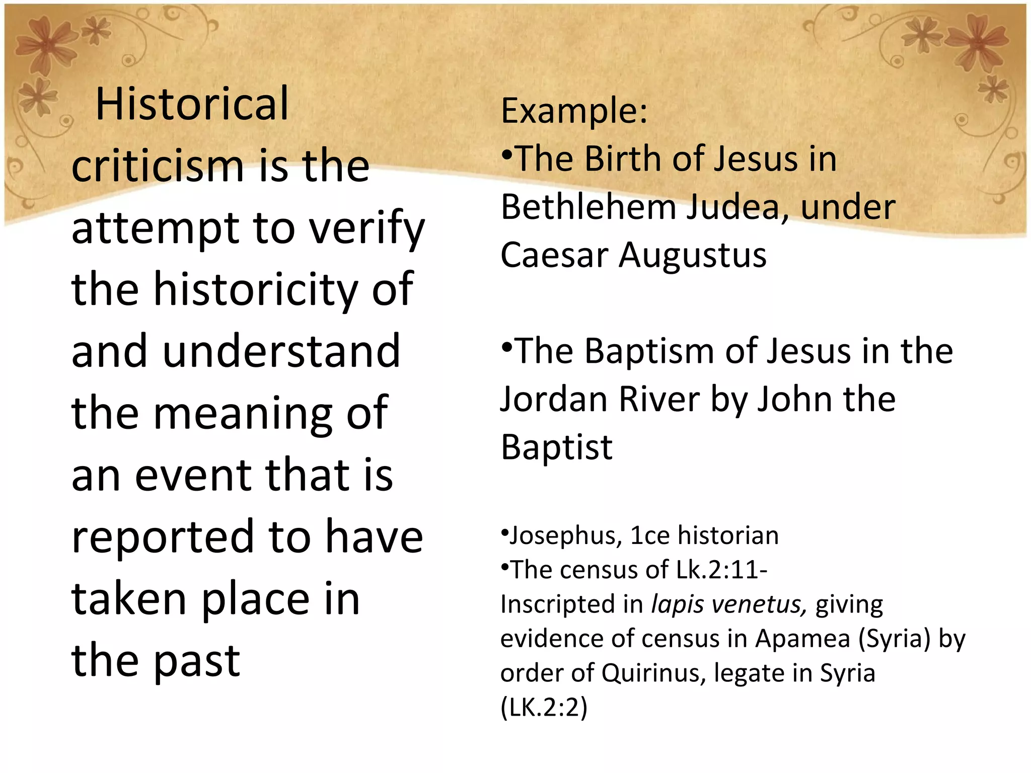 The Scripture - The World Behind the Text | PPT