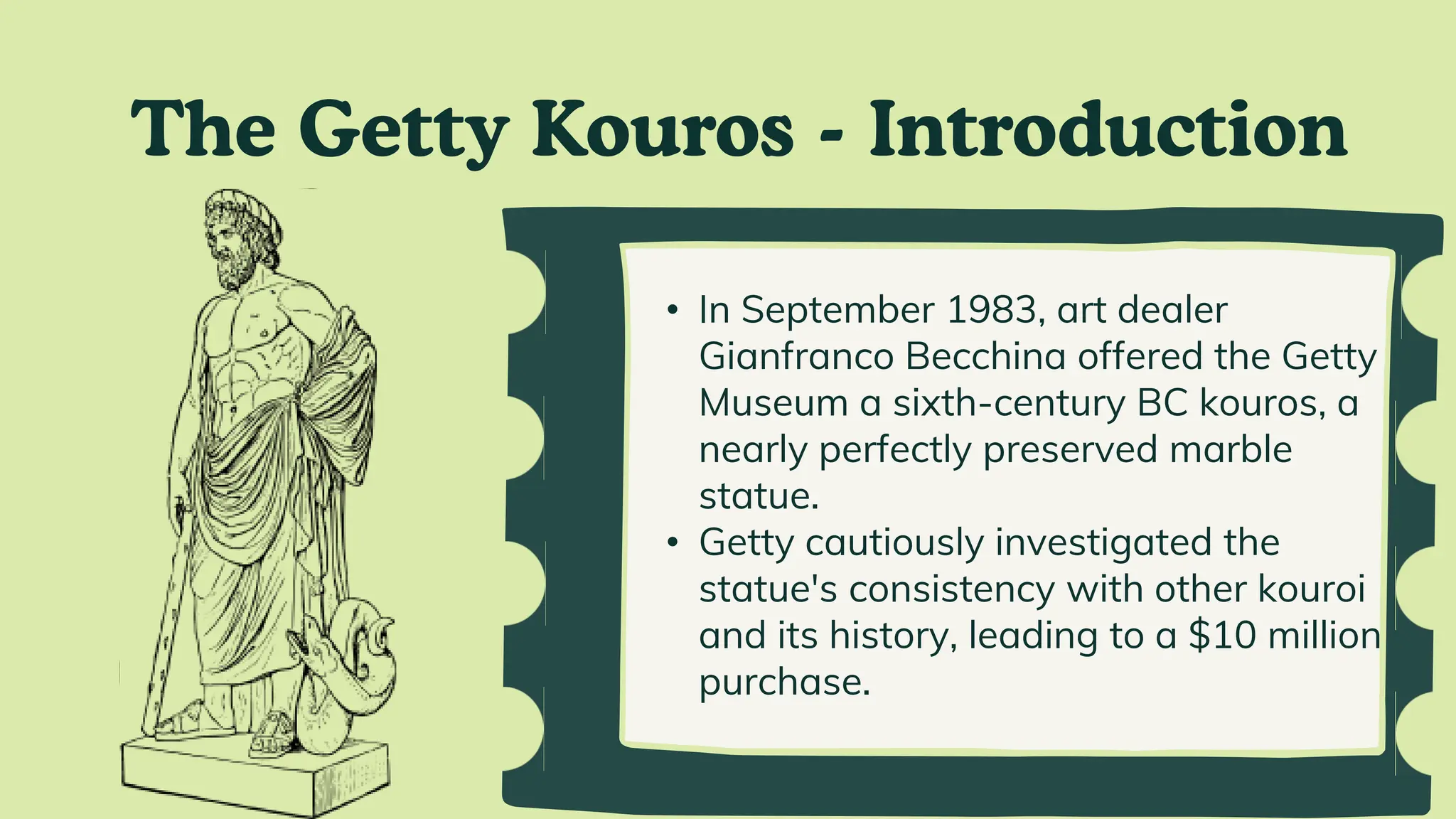 story : The Statue That Didn't Look Right | PPTX | Museums & Galleries ...