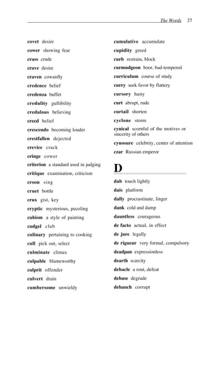 The 4000 english words essential for an educated vocabulary | PDF