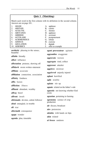 The 4000 english words essential for an educated vocabulary | PDF