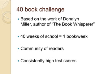 The 40 book challenge[1] | PPT
