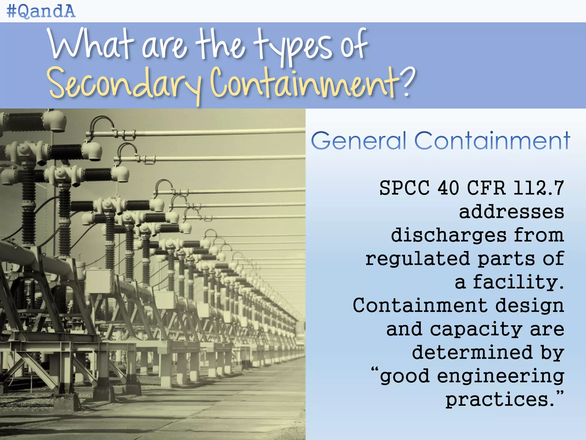 The 411 on secondary spill containment and spcc regulations | PDF