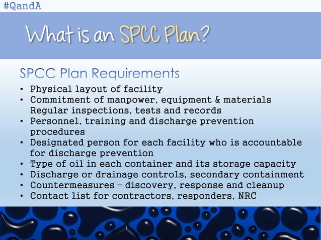 The 411 on secondary spill containment and spcc regulations | PPT