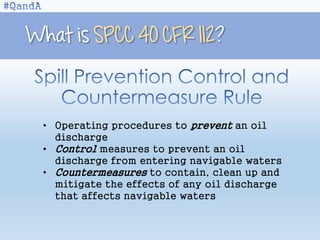 The 411 on secondary spill containment and spcc regulations | PDF