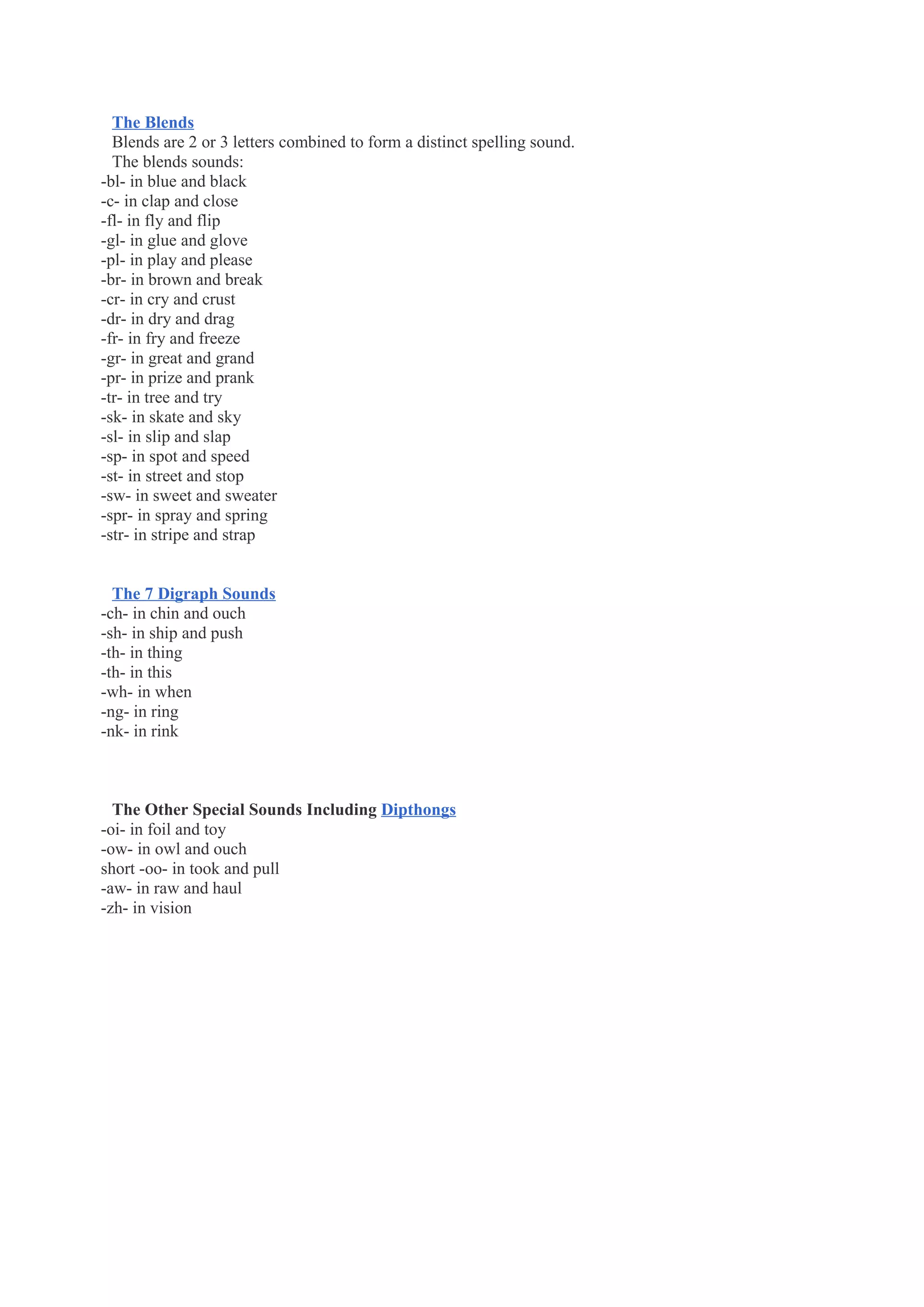 The 44 sounds in english | DOC