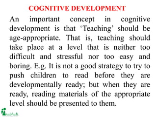 The 4 areas of development in children (age group3 to 6 years) | PPSX
