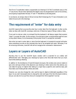 The 4 bases for auto cad drawings
