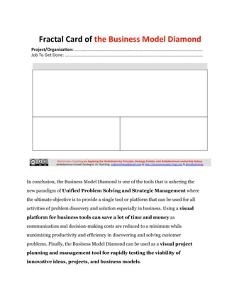 The 4 Bases of the BUSINESS MODEL DIAMOND: Why Some Businesses Thrive ...