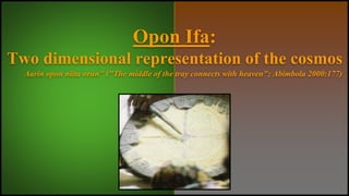 The 4 corners - African Cosmology | PPTX