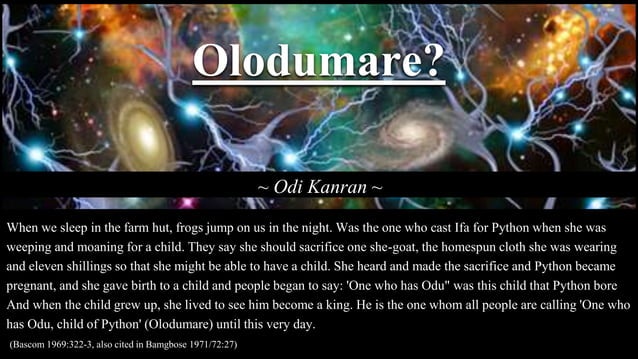 The 4 corners - African Cosmology | PPTX