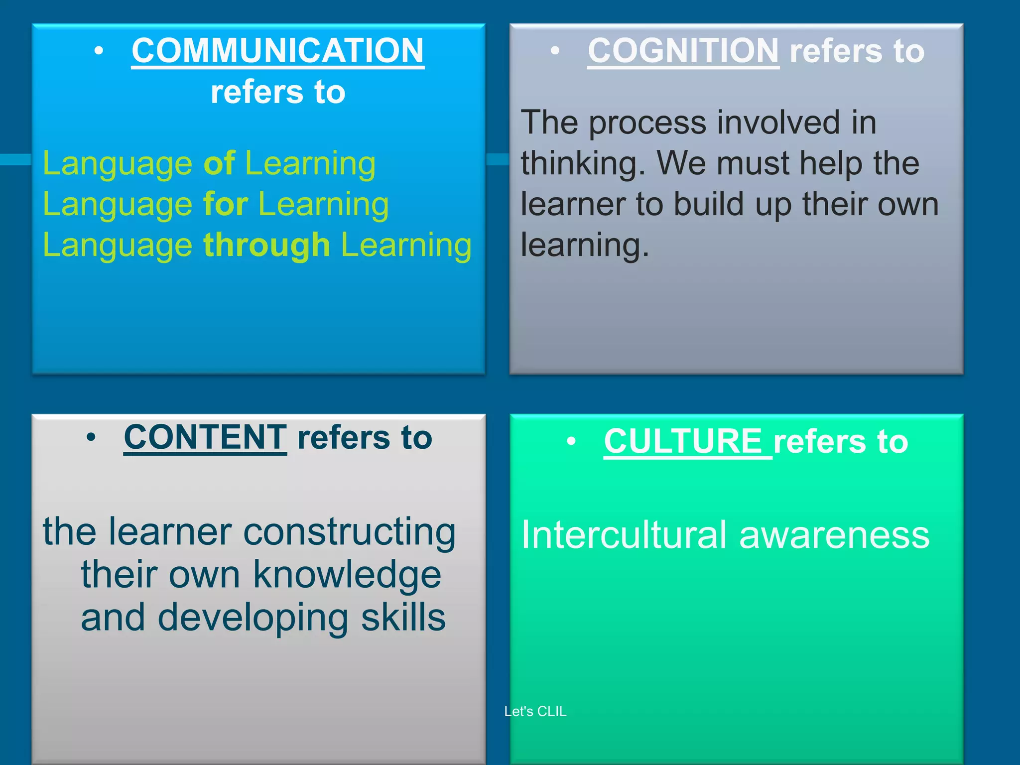 CLIL 2: The 4 Cs and Content | PDF