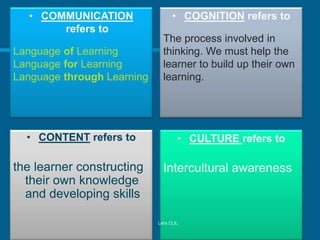 CLIL 2: The 4 Cs and Content | PDF