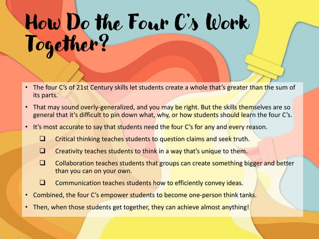 The 4C's of 21st Century Skills | PDF | Education
