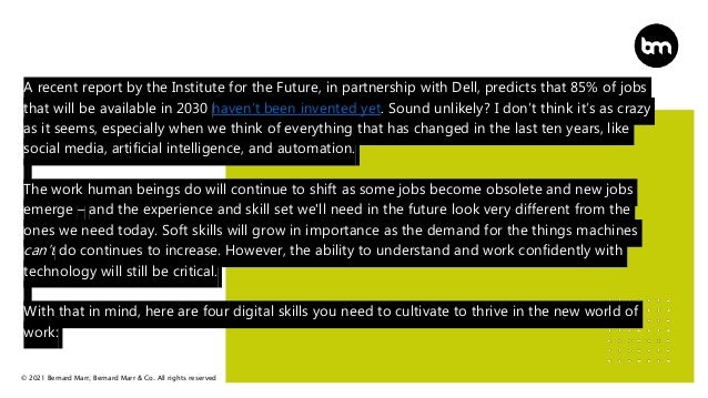 The 4 Digital Skills Everyone Will Need For The Future of Work | PPT | Free Download