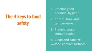 The 4 keys to food safety | PPT