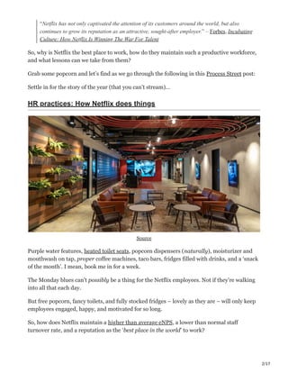 The 4 netflix hr practices that took us from average to awesome | PDF