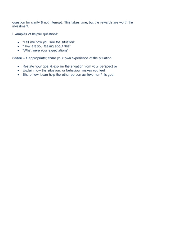 The 4S collaborative conversational framework | DOCX | Parenting Babies ...