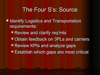 The 4 S's: For-hire Logistics and Transportation Services | PPT