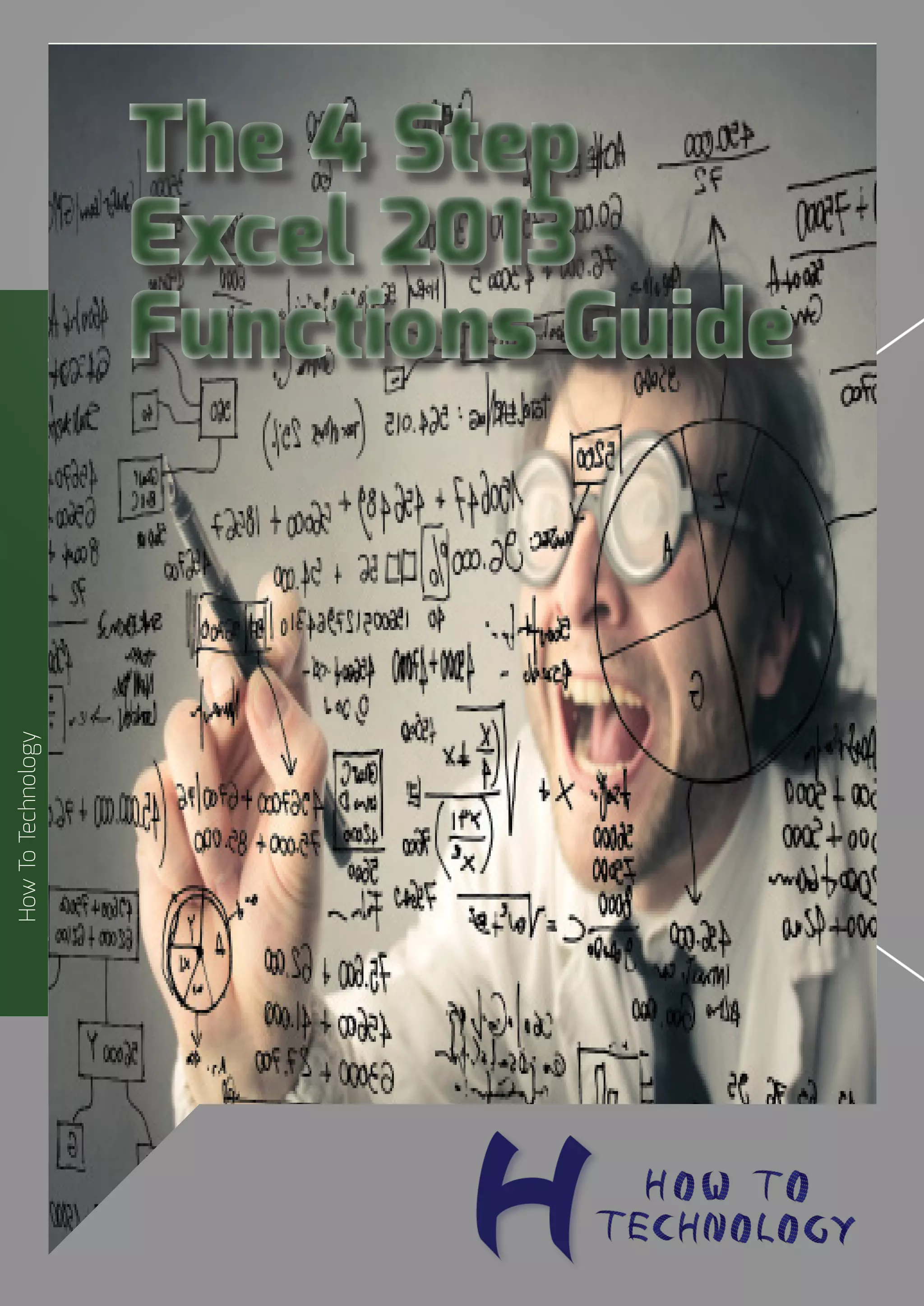 The 4 Step Excel 2013 Functions Guide | PDF