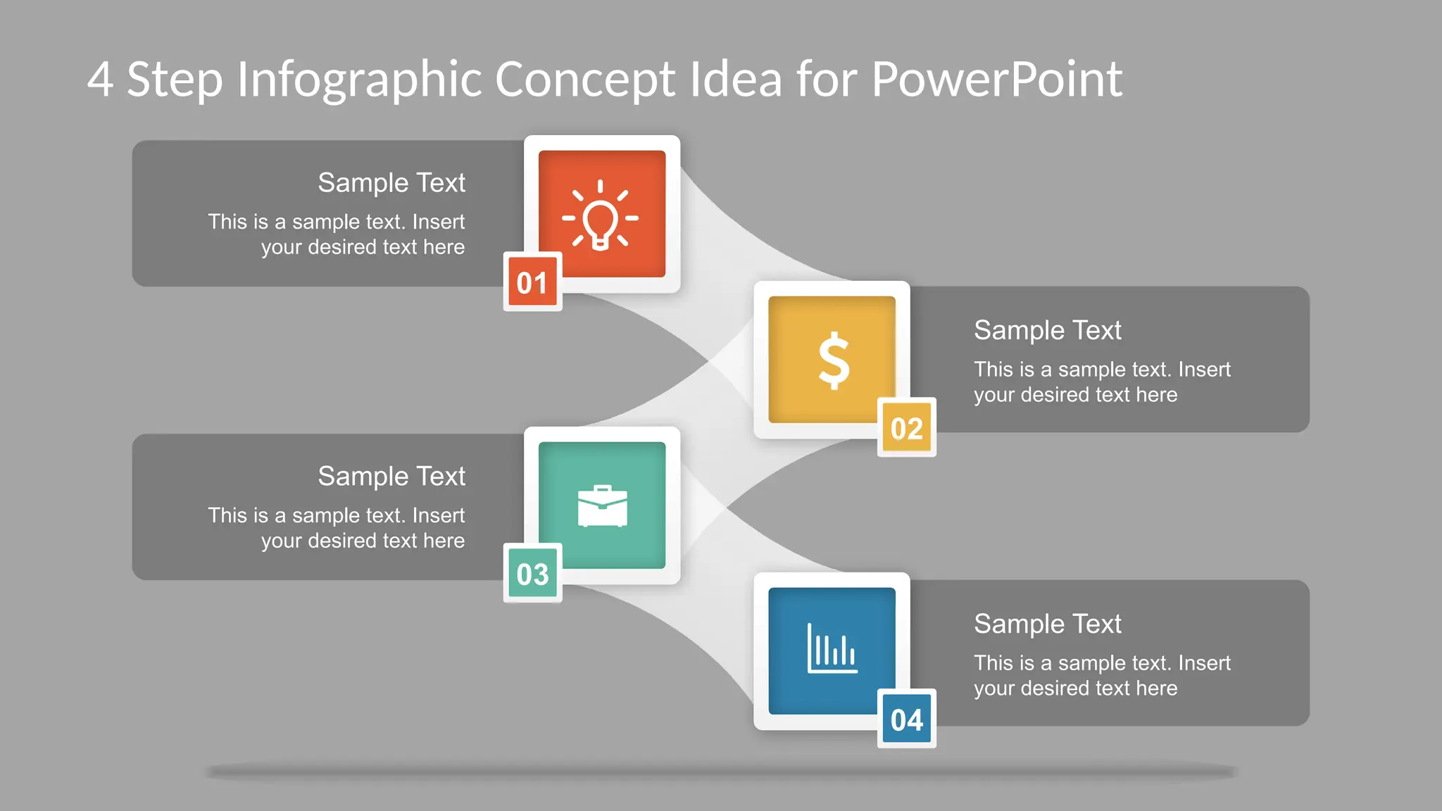 The 4 Step Infographic Concept Idea for PowerPoint.pptx