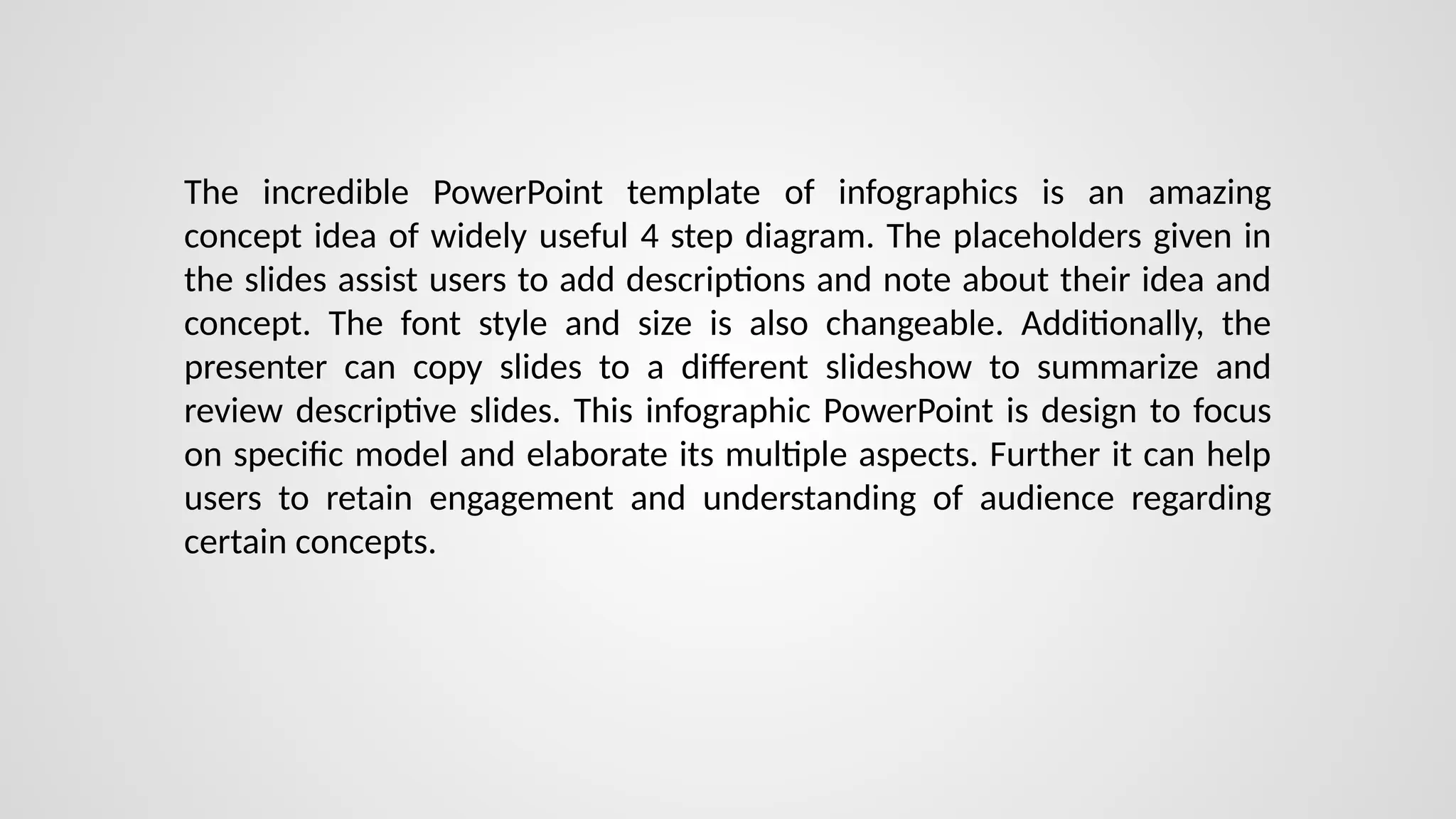 The 4 Step Infographic Concept Idea for PowerPoint.pptx