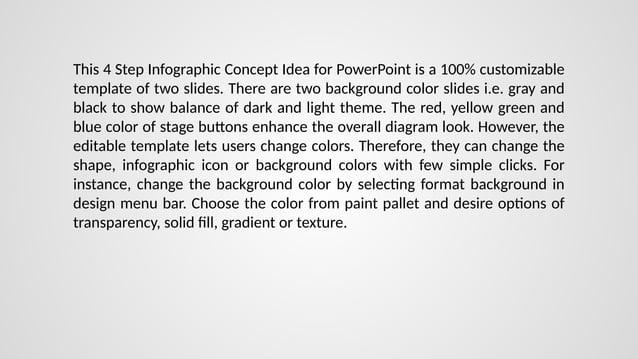 The 4 Step Infographic Concept Idea for PowerPoint.pptx