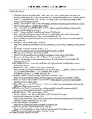 The $50BN Elephant - European Venture Capital | PDF