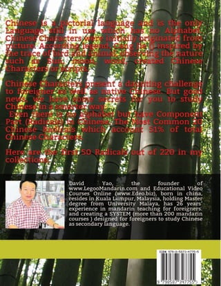 The 50 Chinese Radicals Roots You Must Know 最重要的50部首- Decoding Chinese ...