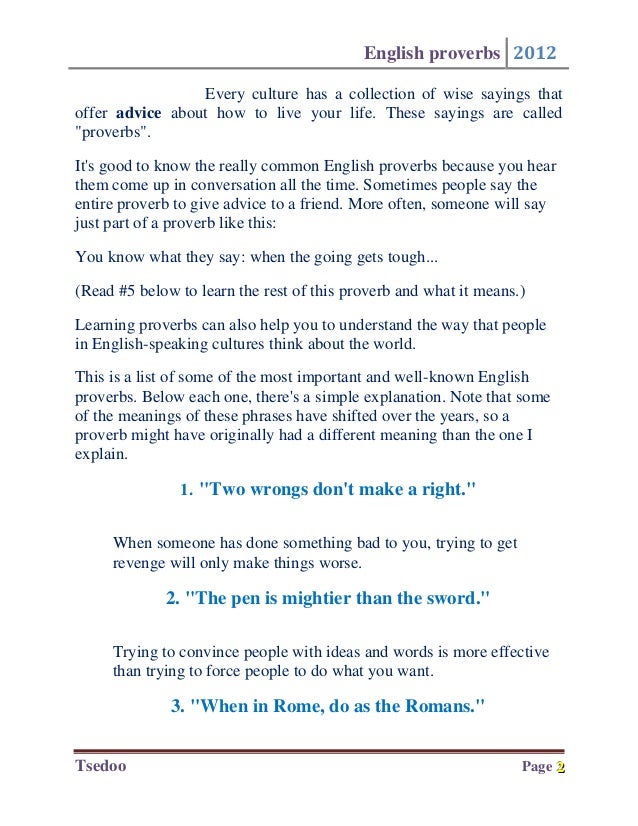 The 50 Most Important English Proverbs the-50-most-important-english-proverbs
