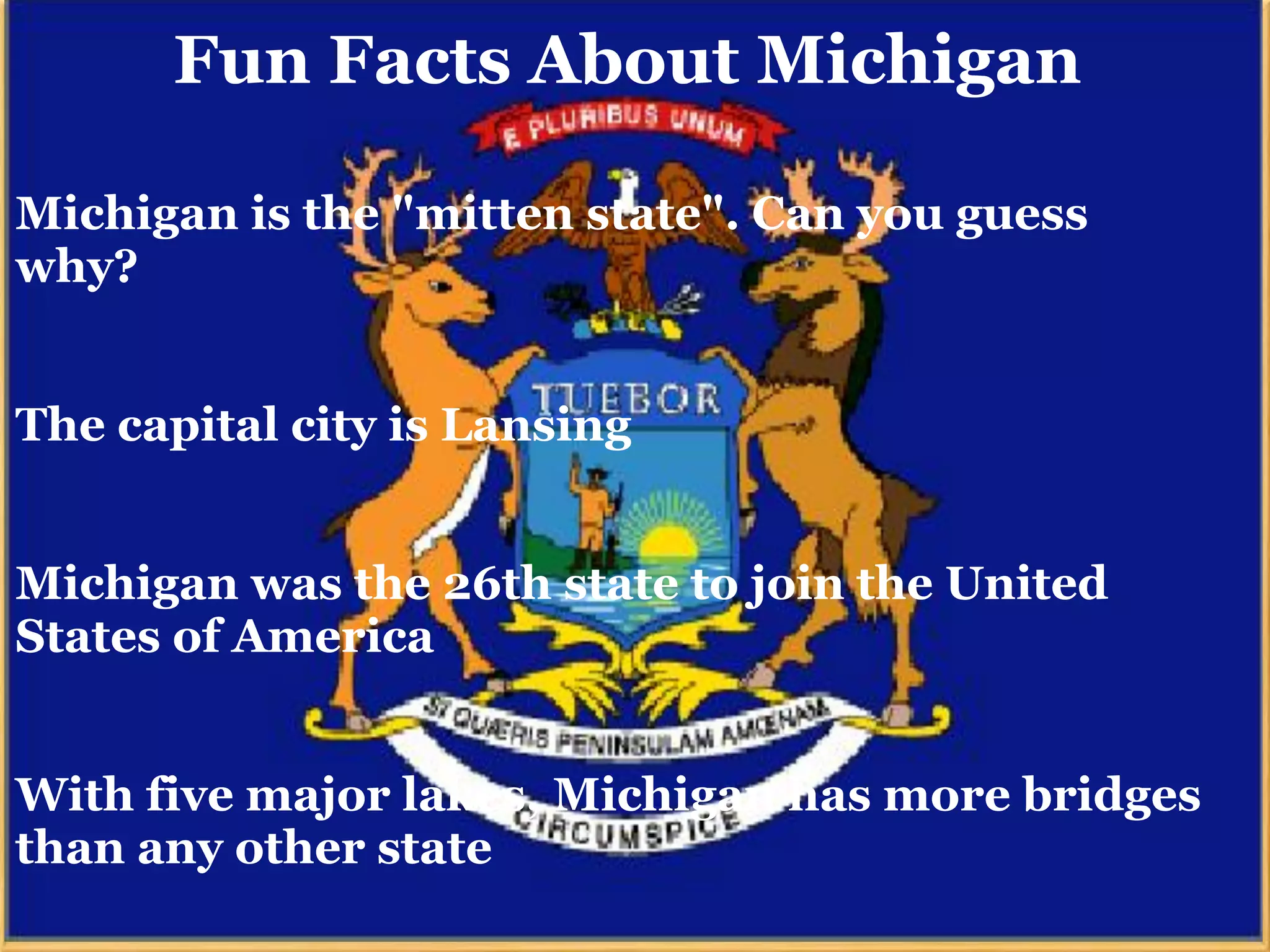 The 50 States All About Michigan | PDF