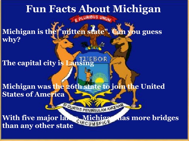 The 50 States All About Michigan | PPT