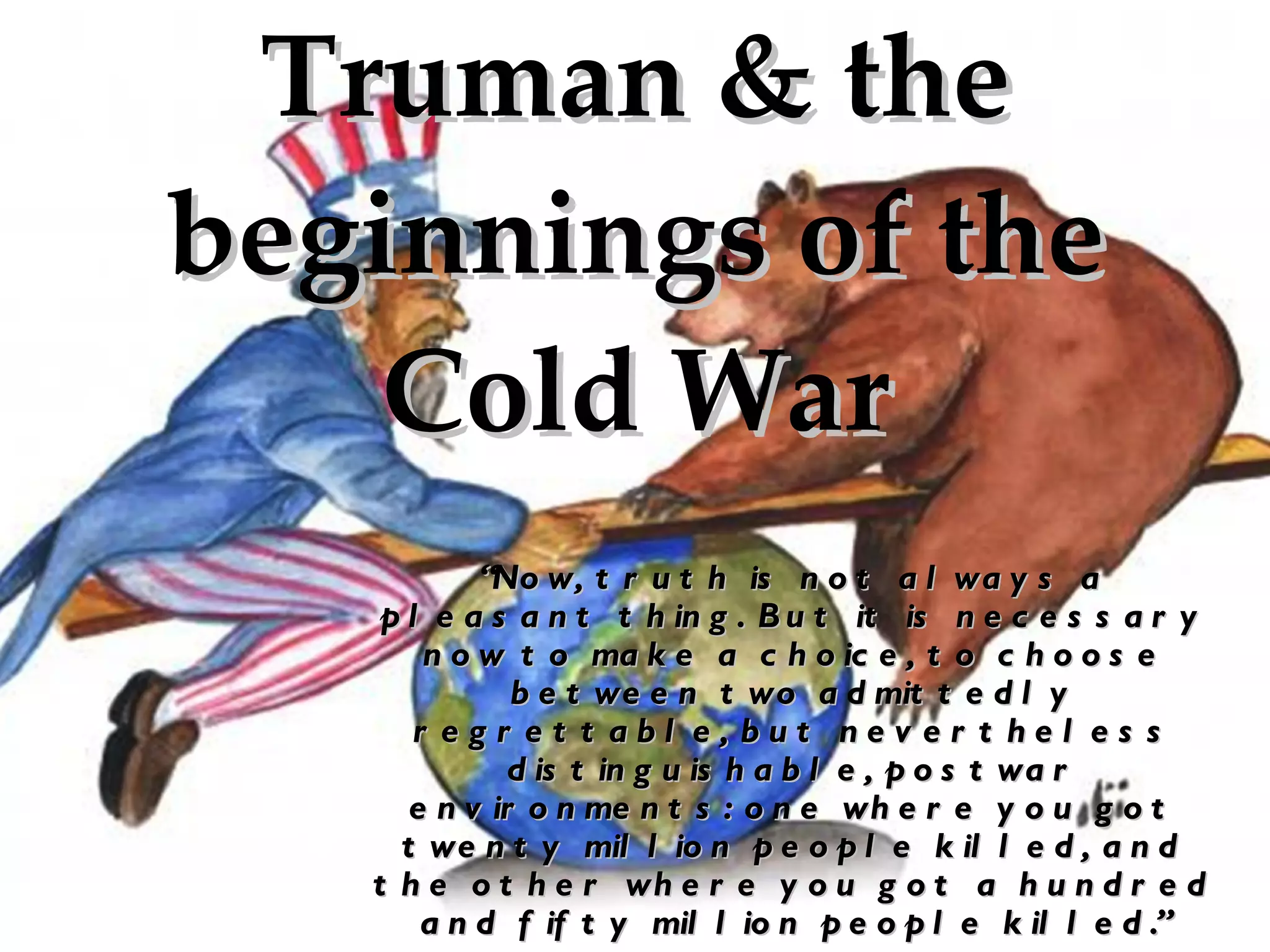 The 50’s & the beginning of the cold war1 | PPT