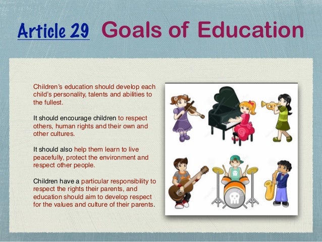 The 54 articles of the un crc