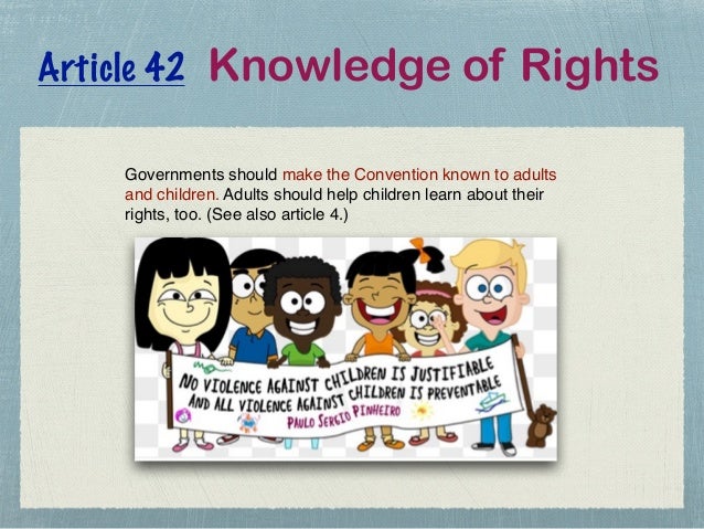 The 54 articles of the un crc