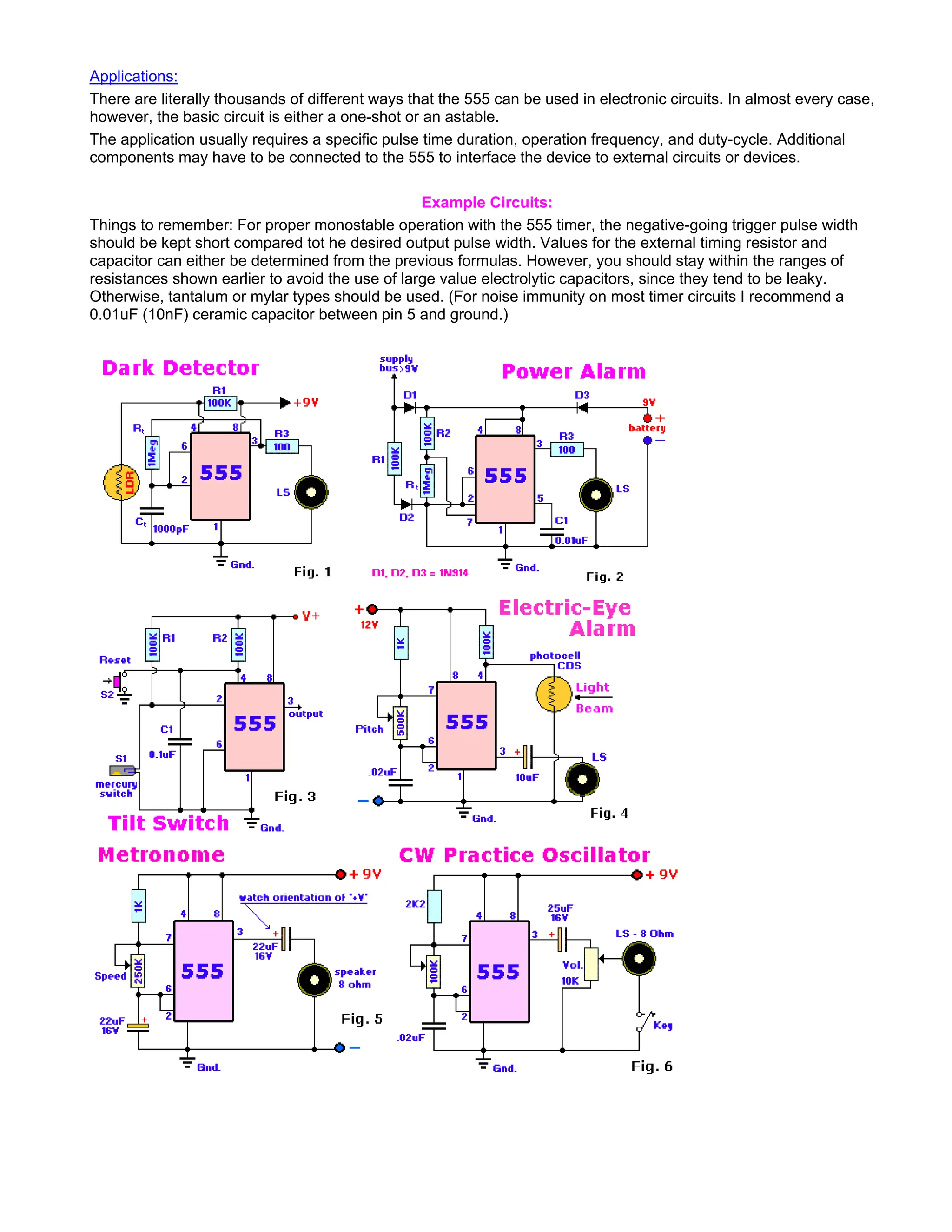 Descripción del CI 555 para uso de estudiantes | PDF