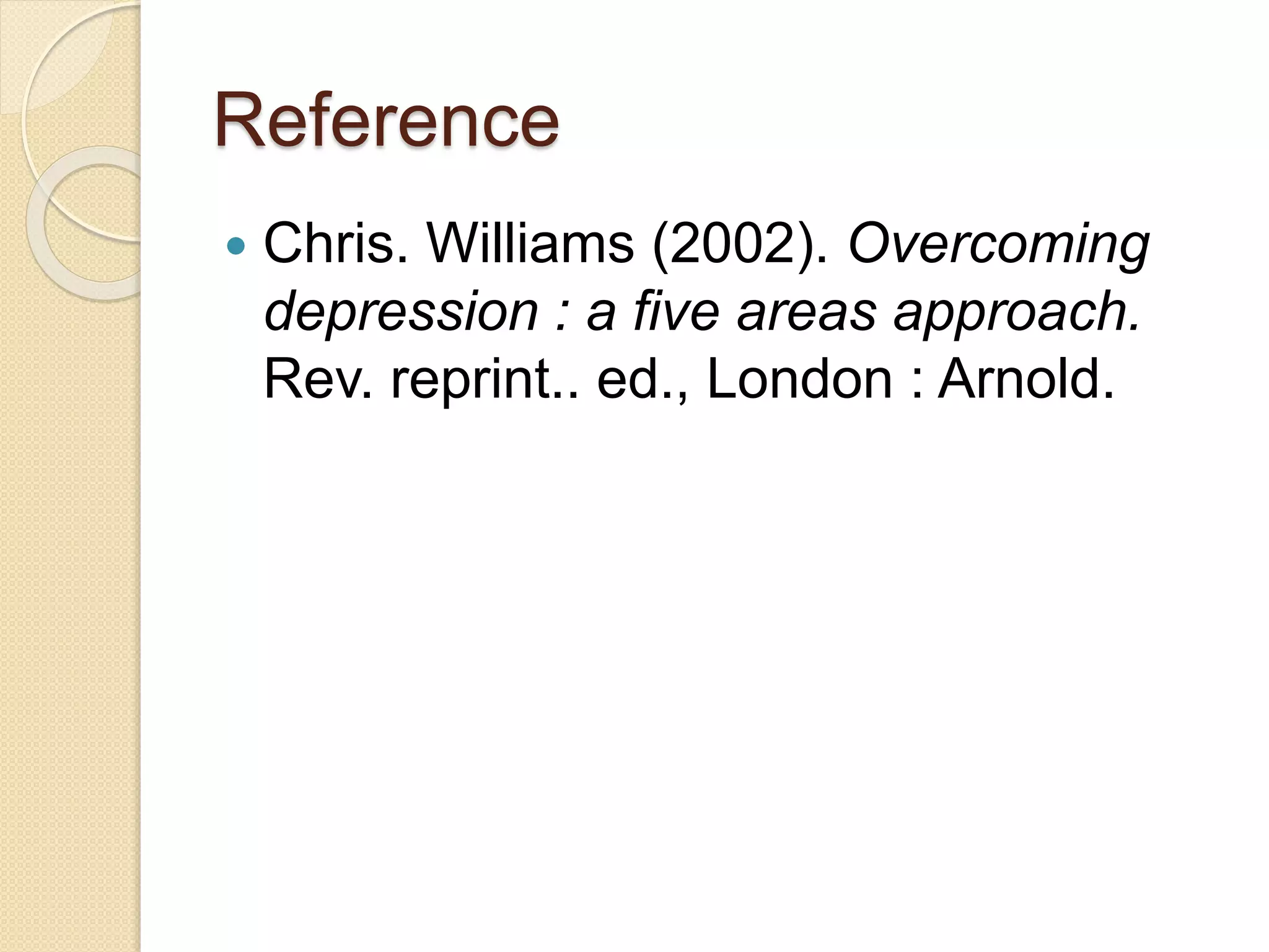 The 5 areas model by chis williams | PPTX
