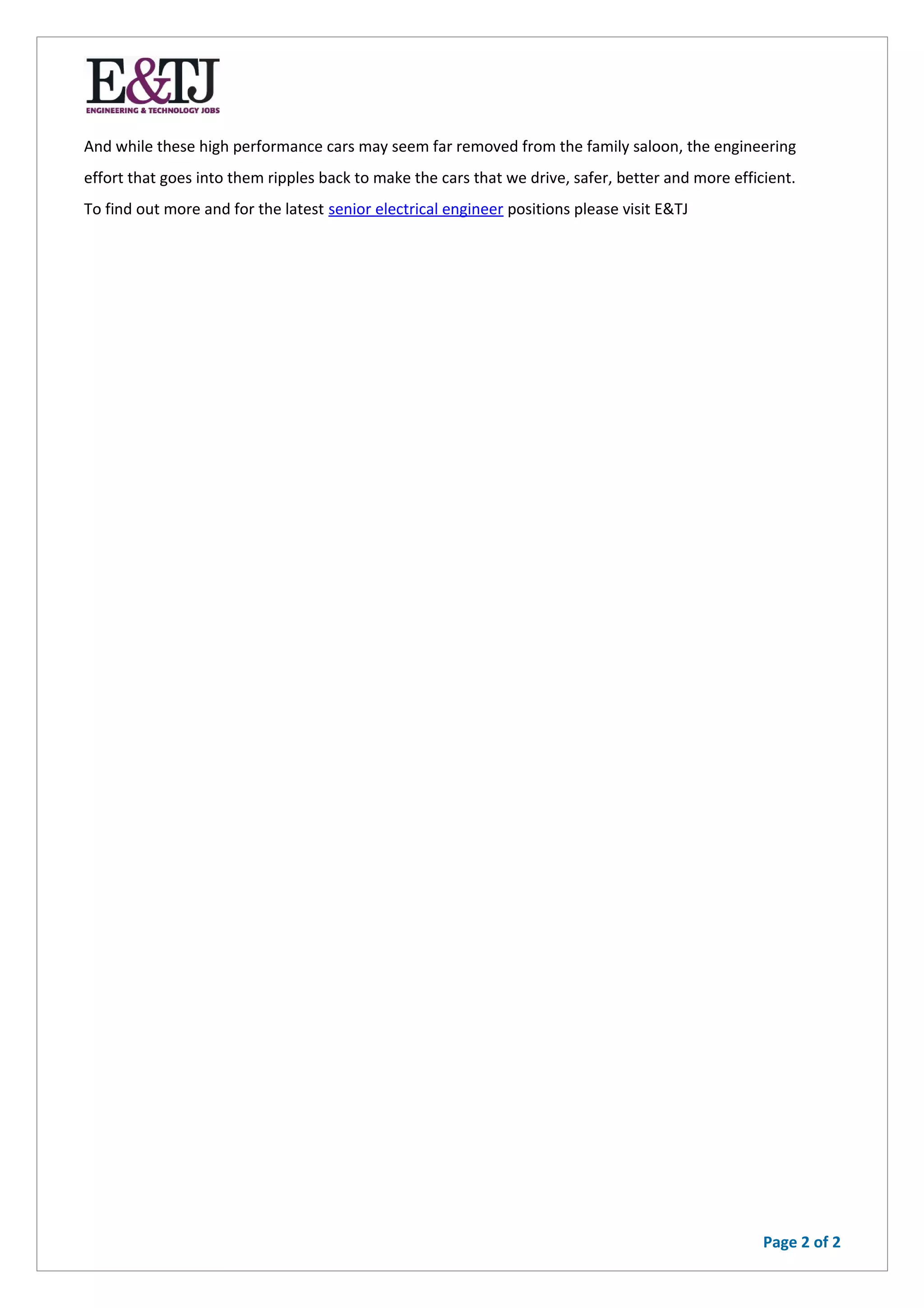 The 5 best engineered cars | PDF