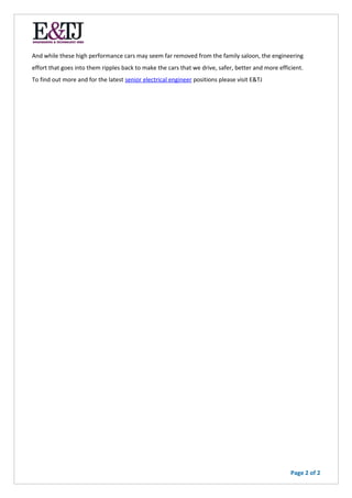 The 5 best engineered cars | PDF