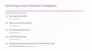 Top Gym Inspection Checklist Apps for 2026: Boost Safety & Efficiency | PDF