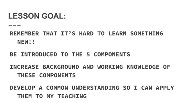 The 5 components of reading | PPTX