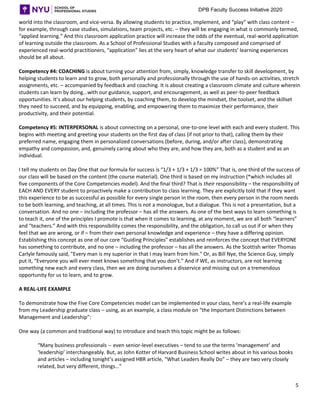 The 5 core competencies of an effective instructor (todd cherches nyu ...