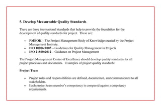 The 5 Critical Elements to Creating a Project Management Center of ...