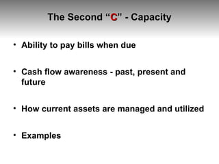 The 5 C's of Credit | PPT