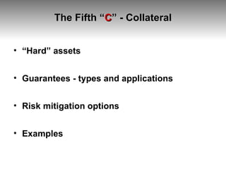 The 5 C's of Credit | PPT