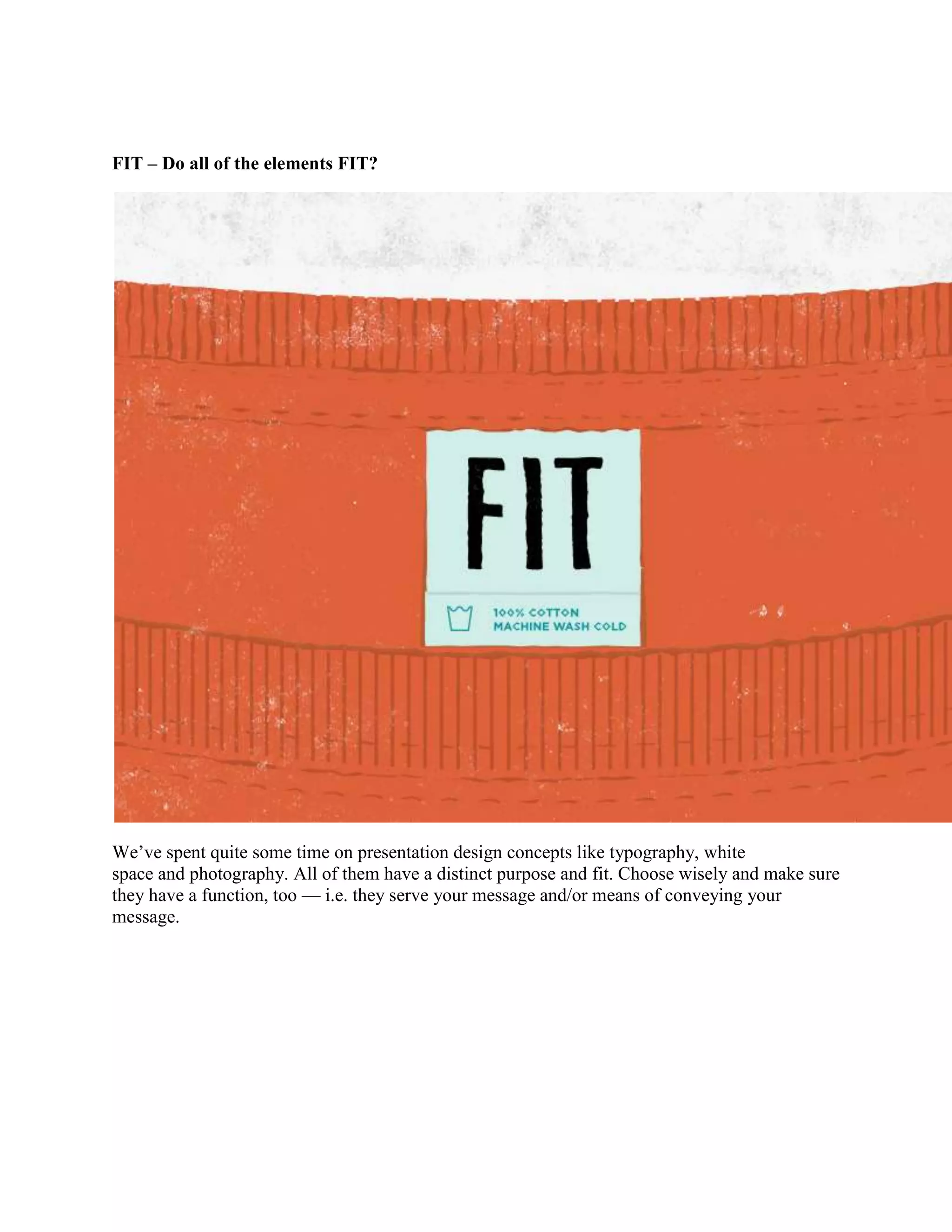 The 5 f's of Presentation | PDF